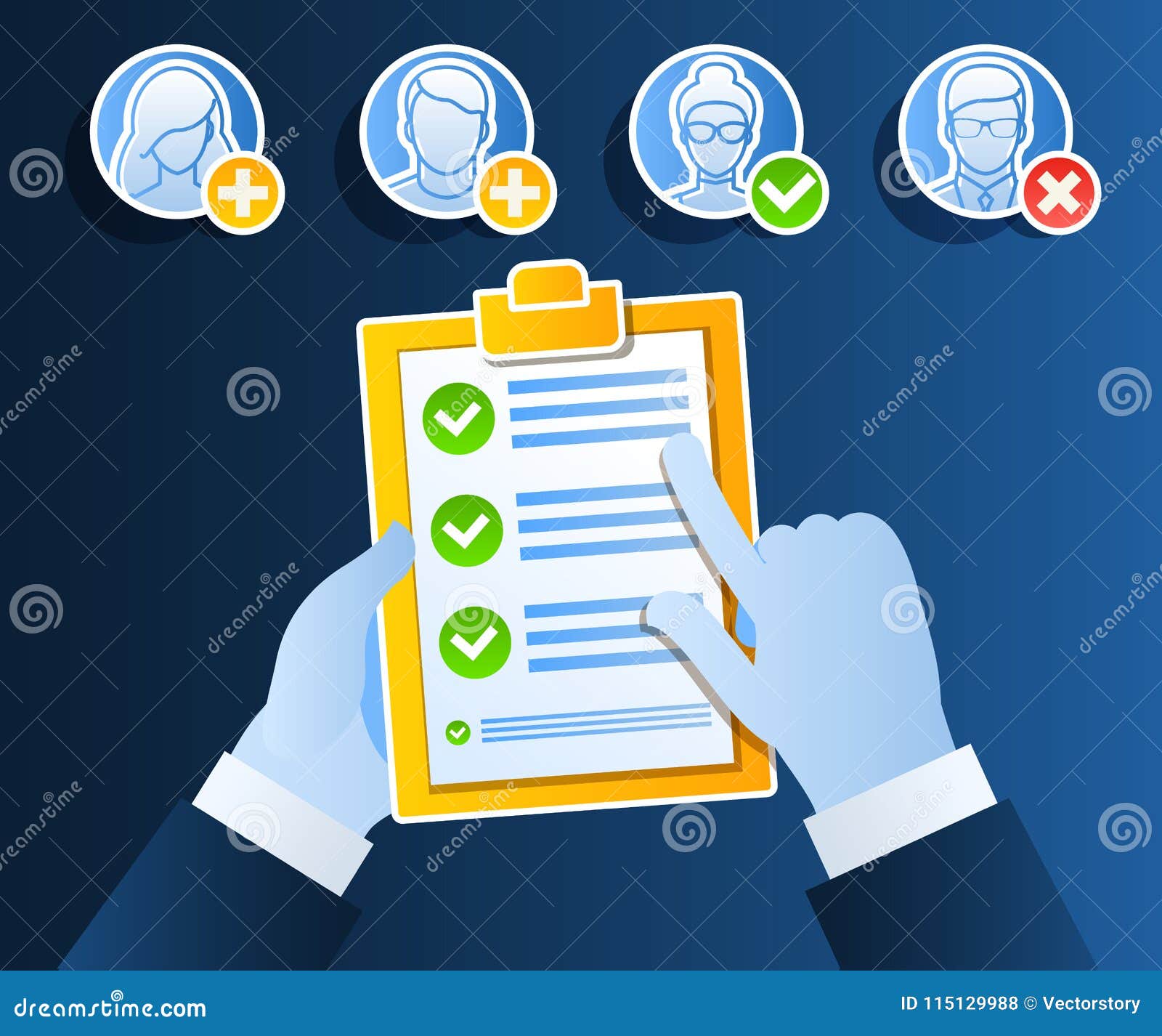 Candidate Qualification Job Interview Vector Illustration ... Candidate Qualification Job Interview Vector Illustration ...