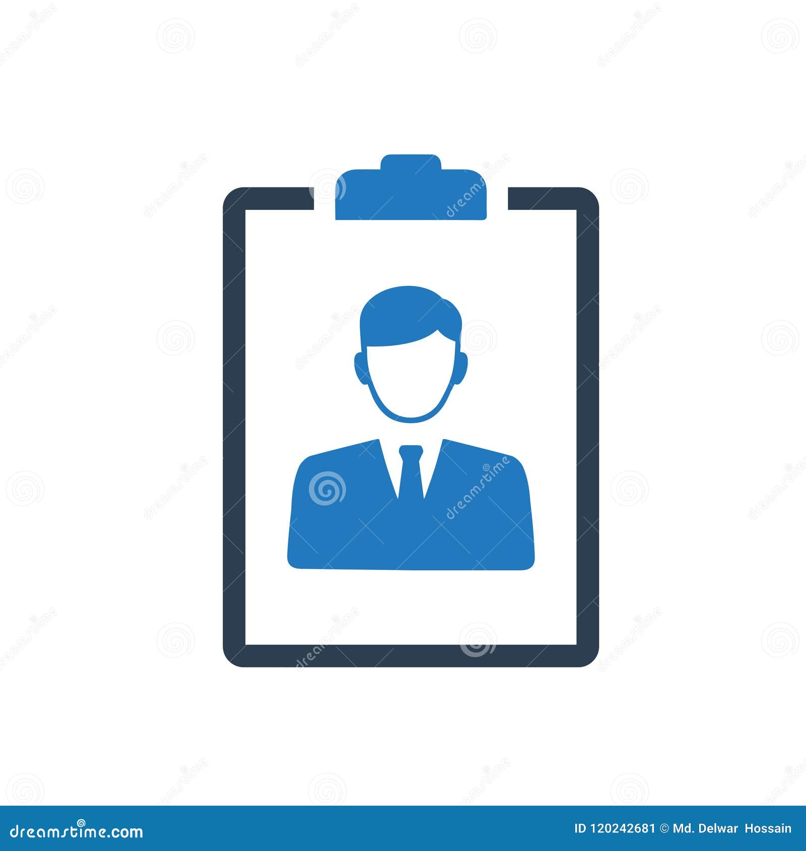 Candidate Resume Icon stock vector. Illustration of account - 120242681
