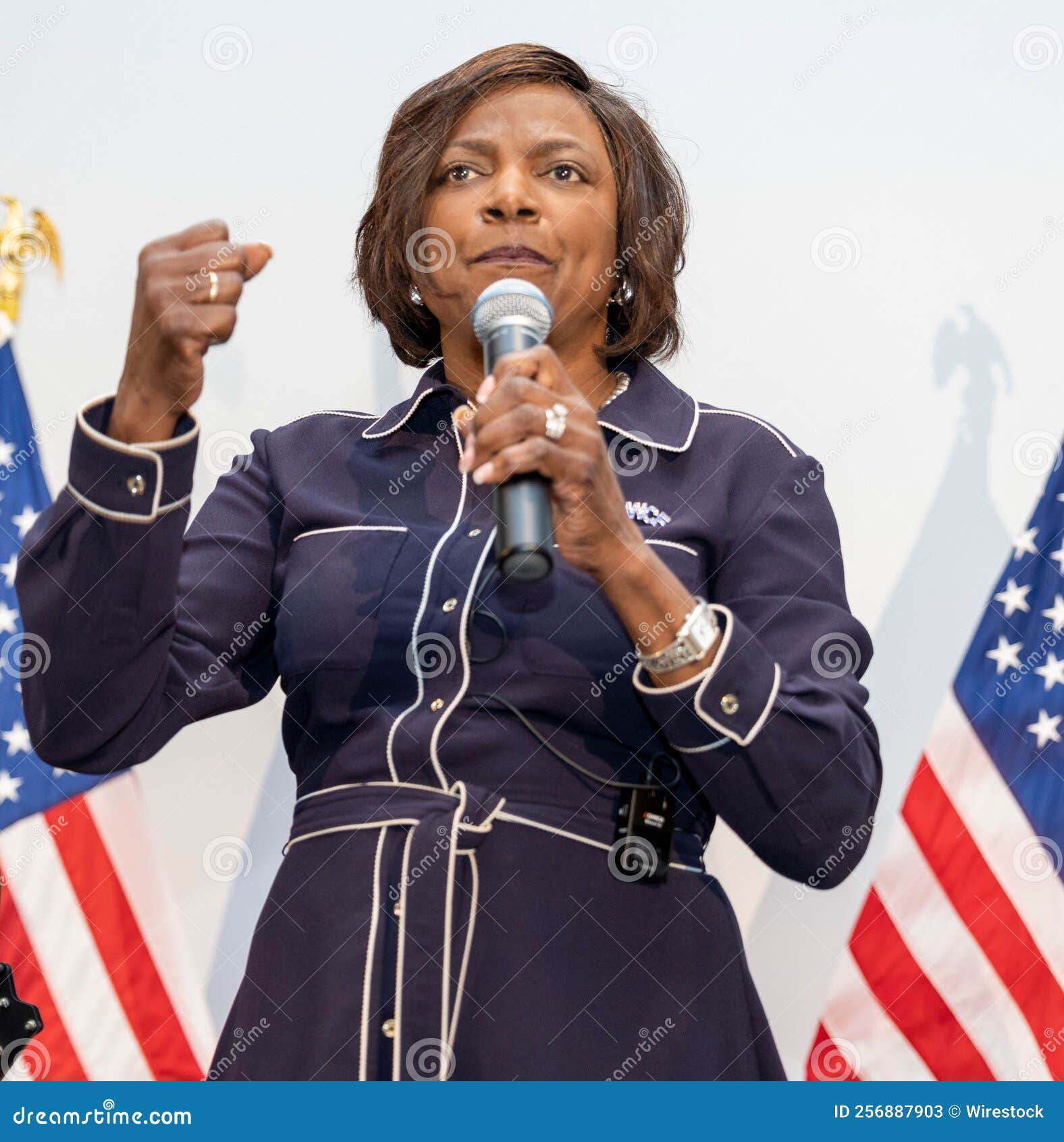 Candidate for Senator Val Demings Talking To Supporters and the Media ...