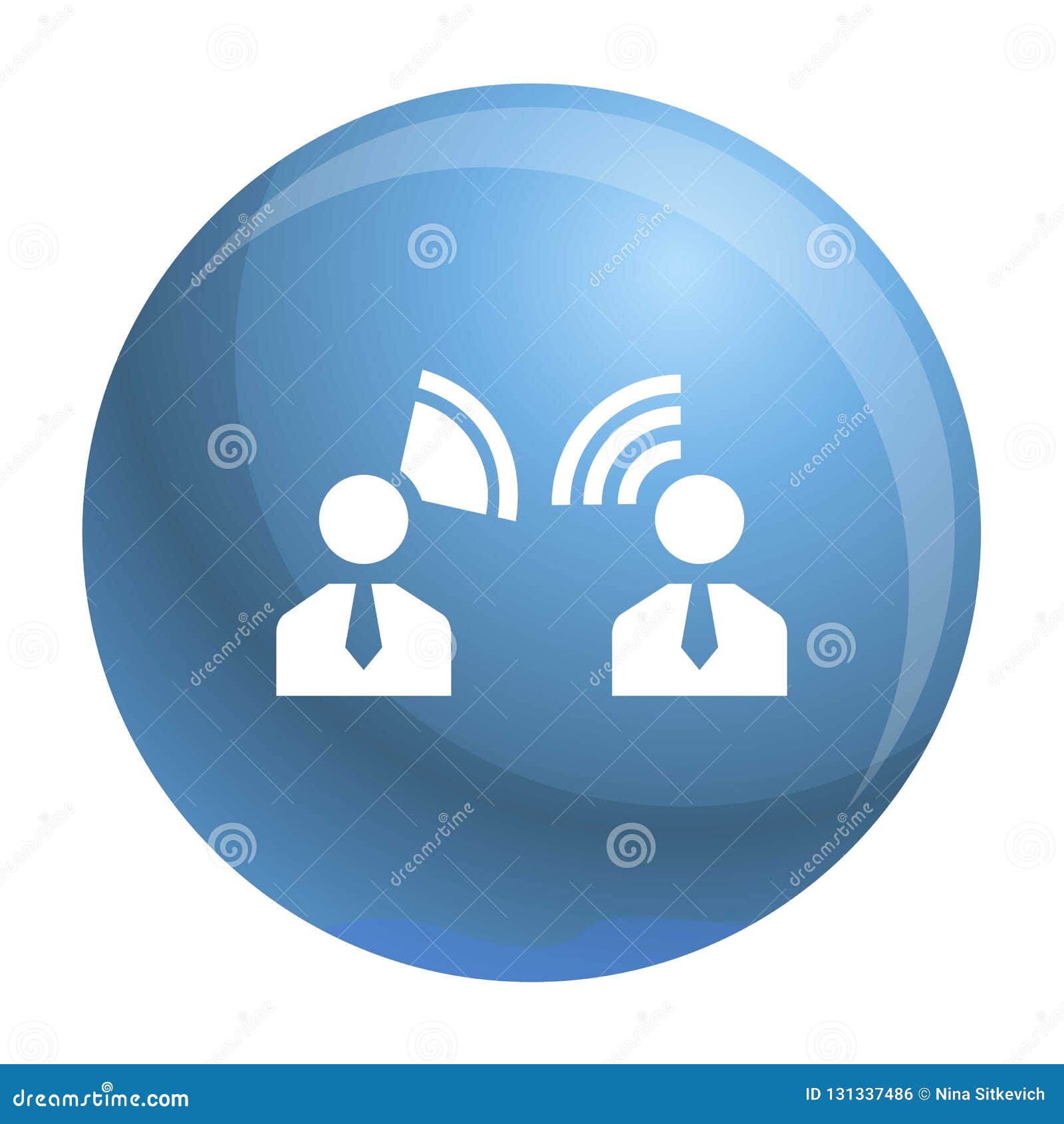 Candidate Speech Icon, Simple Style Stock Vector - Illustration of ...