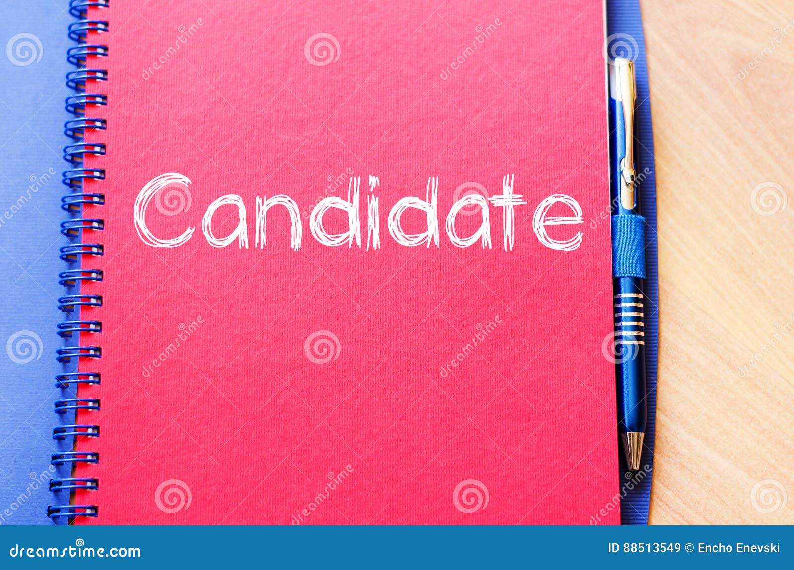 Candidate Write on Notebook Stock Image - Image of interview, choosing ...