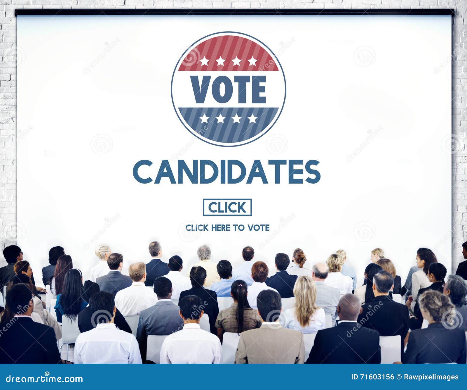 Candidates Nominee Vote Leader Campaign Concept Stock Photo - Image of ...