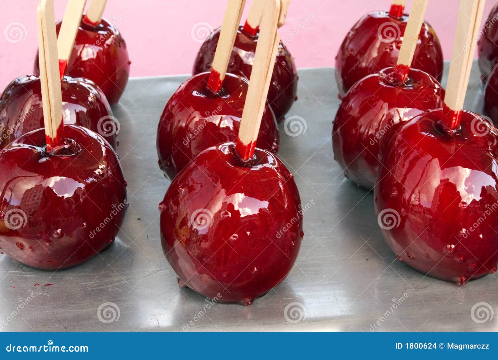 Candied apples stock photo. Image of sweet, glazed, candy - 1800624