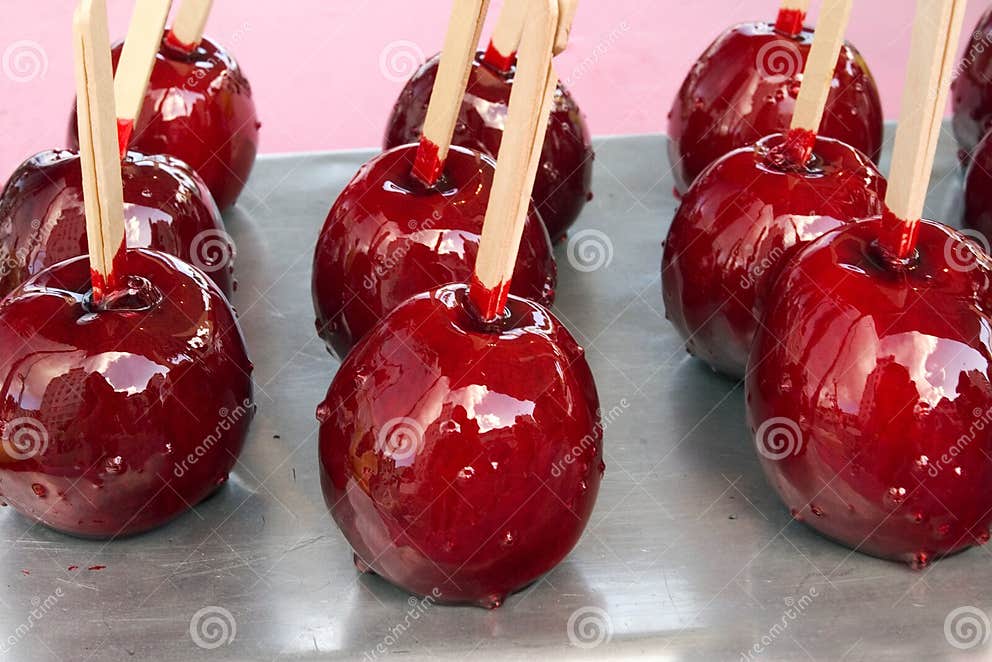 Candied apples stock photo. Image of sweet, glazed, candy - 1800624