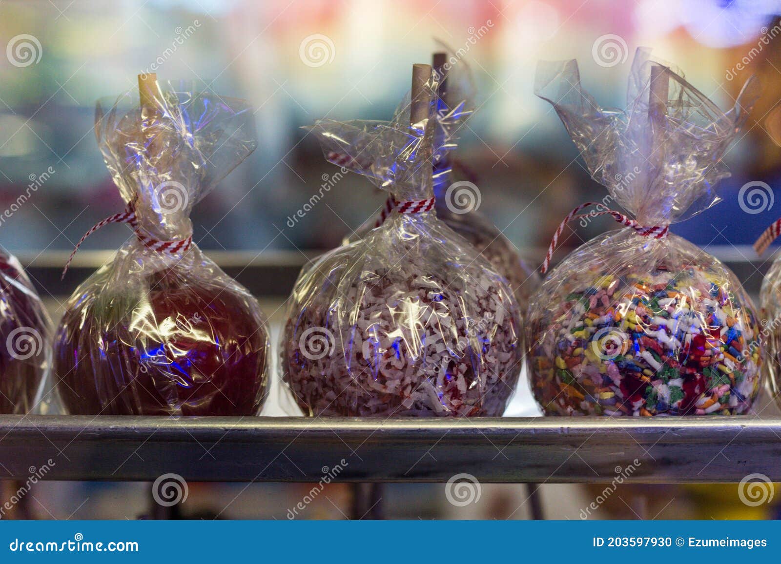 Candied Apples stock photo. Image of pieces, coconut - 203597930