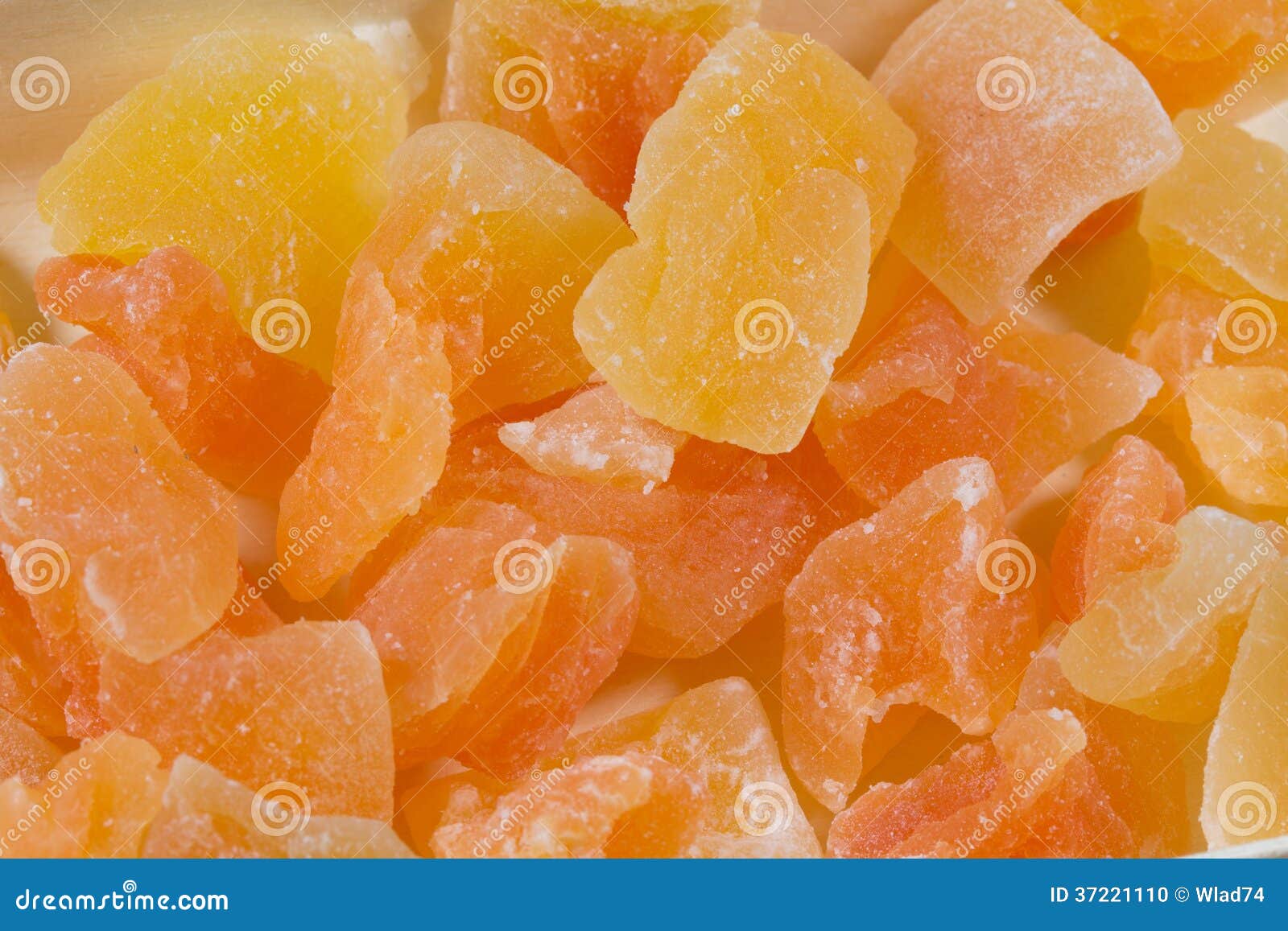 Candied Fruits of the Melon Closeup Stock Photo - Image of packing ...