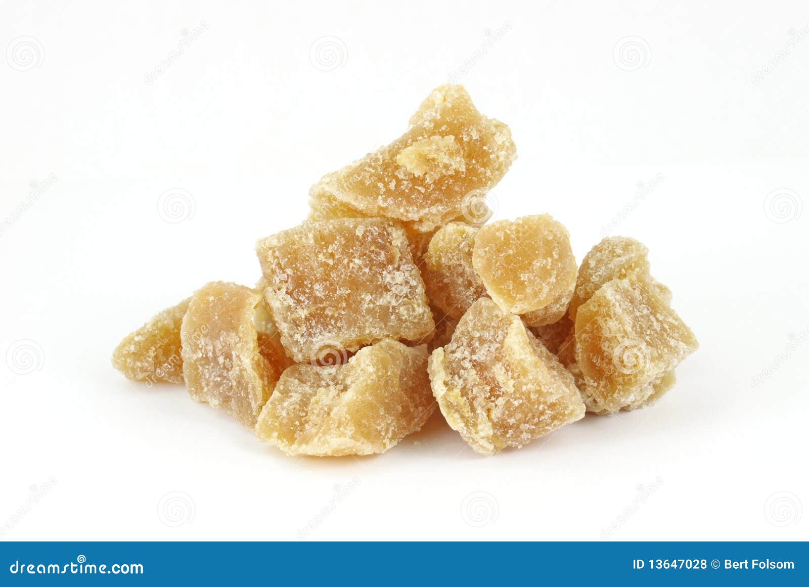 Candied ginger pieces stock photo. Image of sugar, delicacy - 13647028