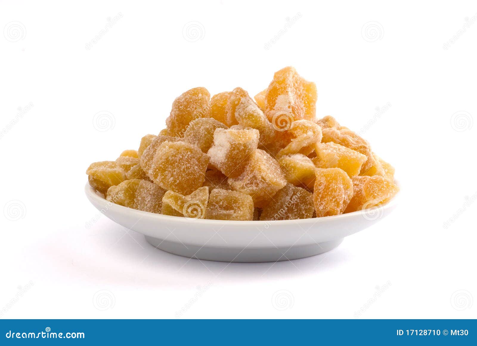 Candied ginger pieces stock photo. Image of tuber, candied - 17128710