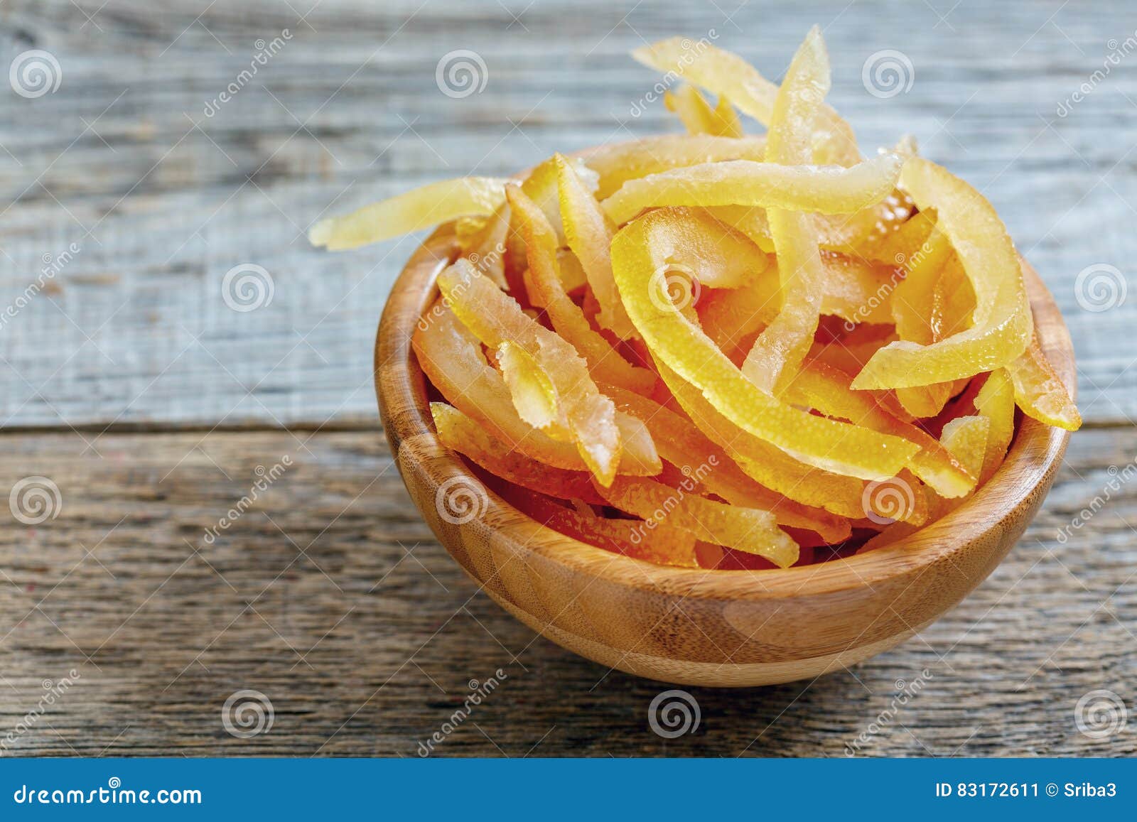 Candied Orange and Lemon Peels Closeup. Stock Image - Image of sugar ...