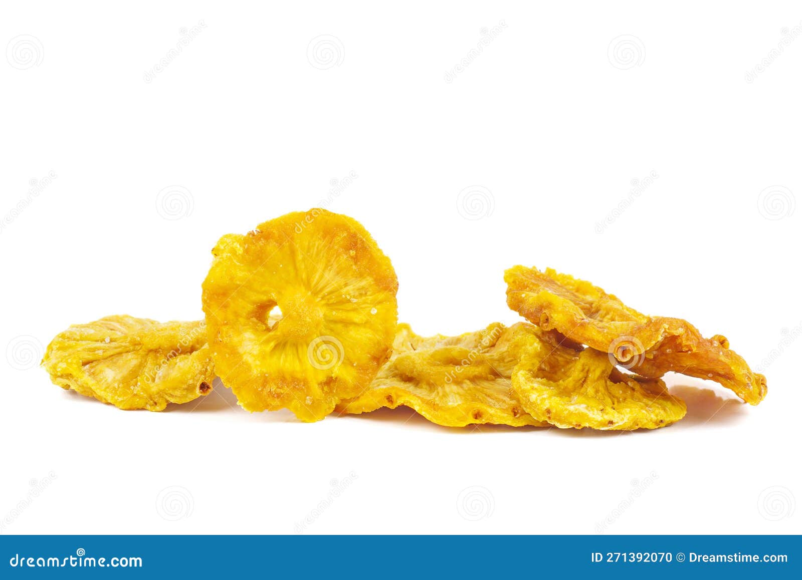 Candied Pinapple Rings , Aka Crystallized Fruit Isolated on White Stock ...