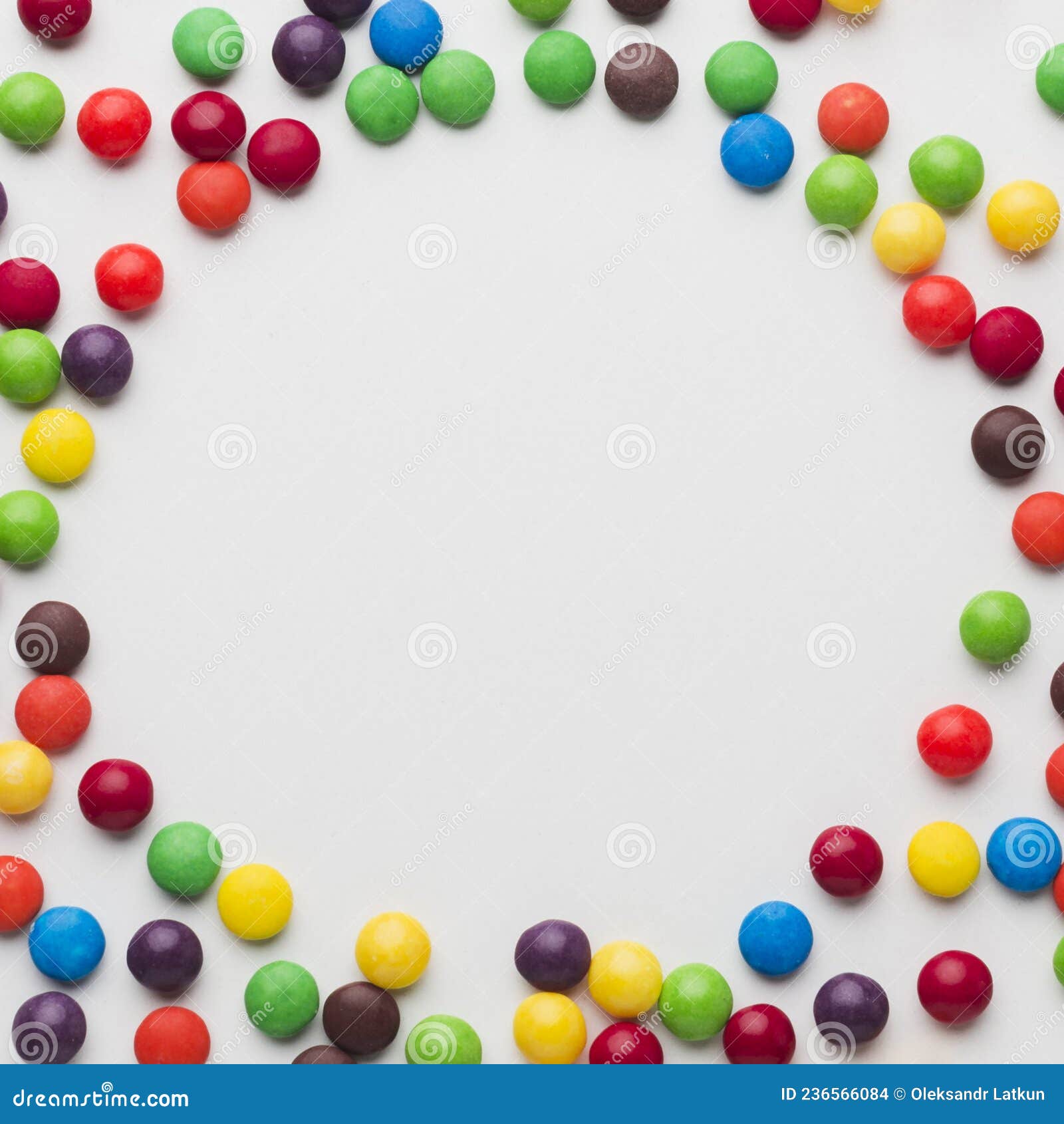 Candies Circle Frame with Copy Space. High Quality Photo Stock Photo ...