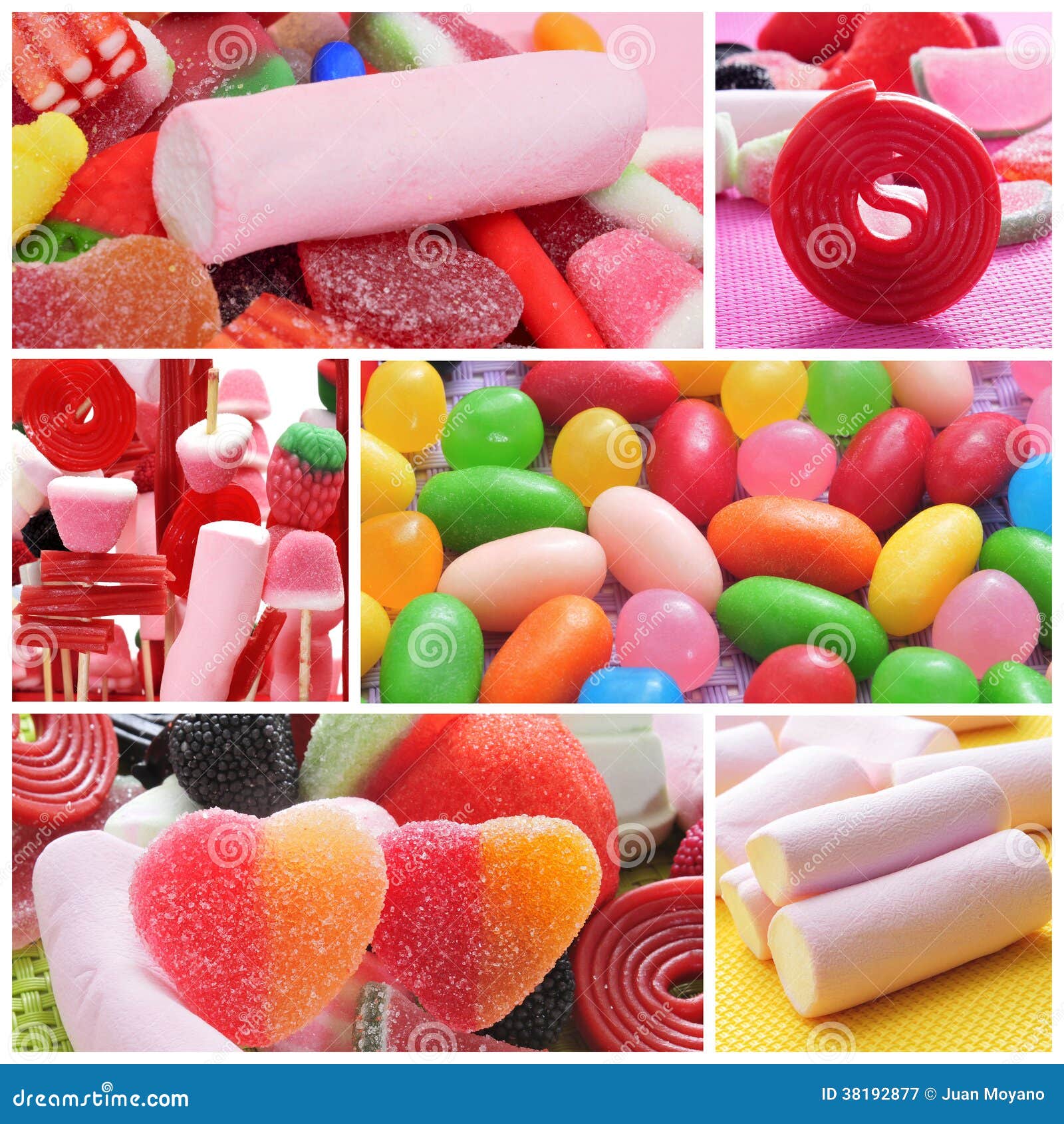 Candies collage stock image. Image of heartshaped, confectionery - 38192877