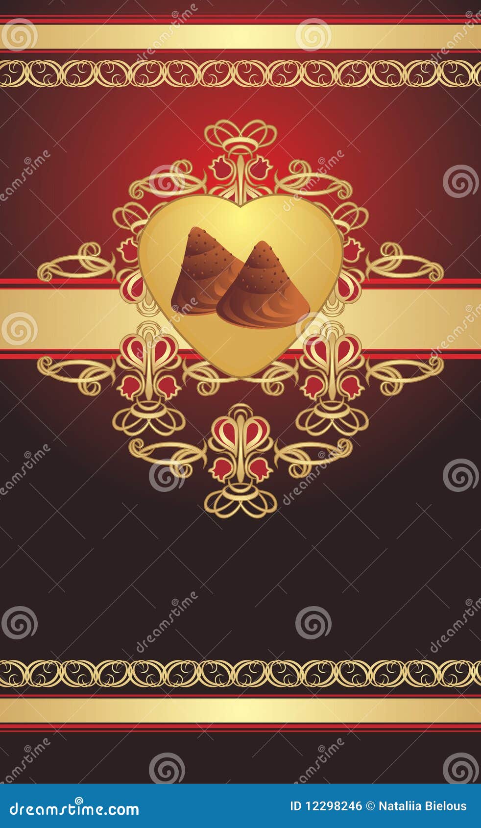 Candies on the Gothic Background Stock Vector - Illustration of ...