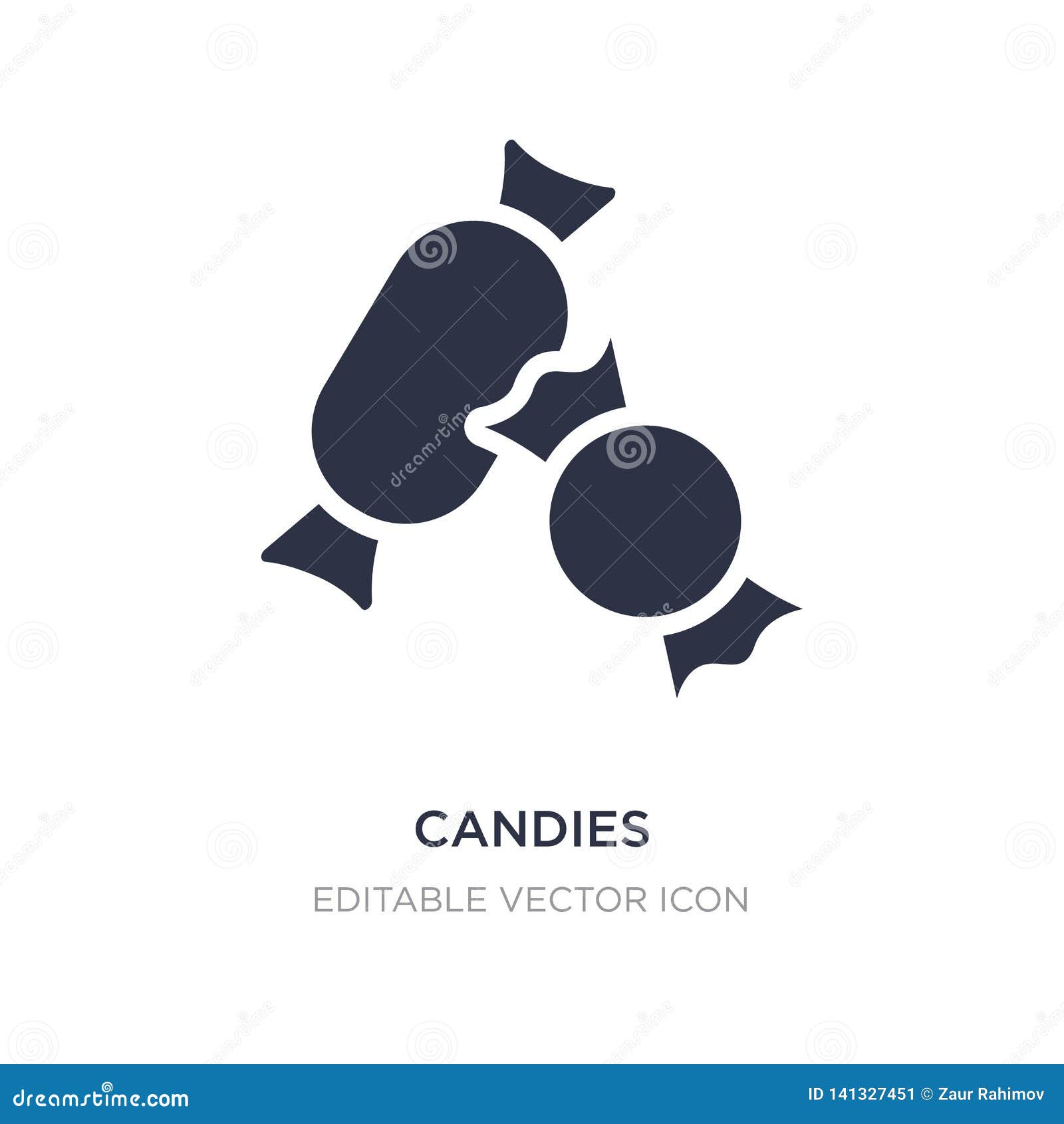 Candies Icon on White Background. Simple Element Illustration from ...
