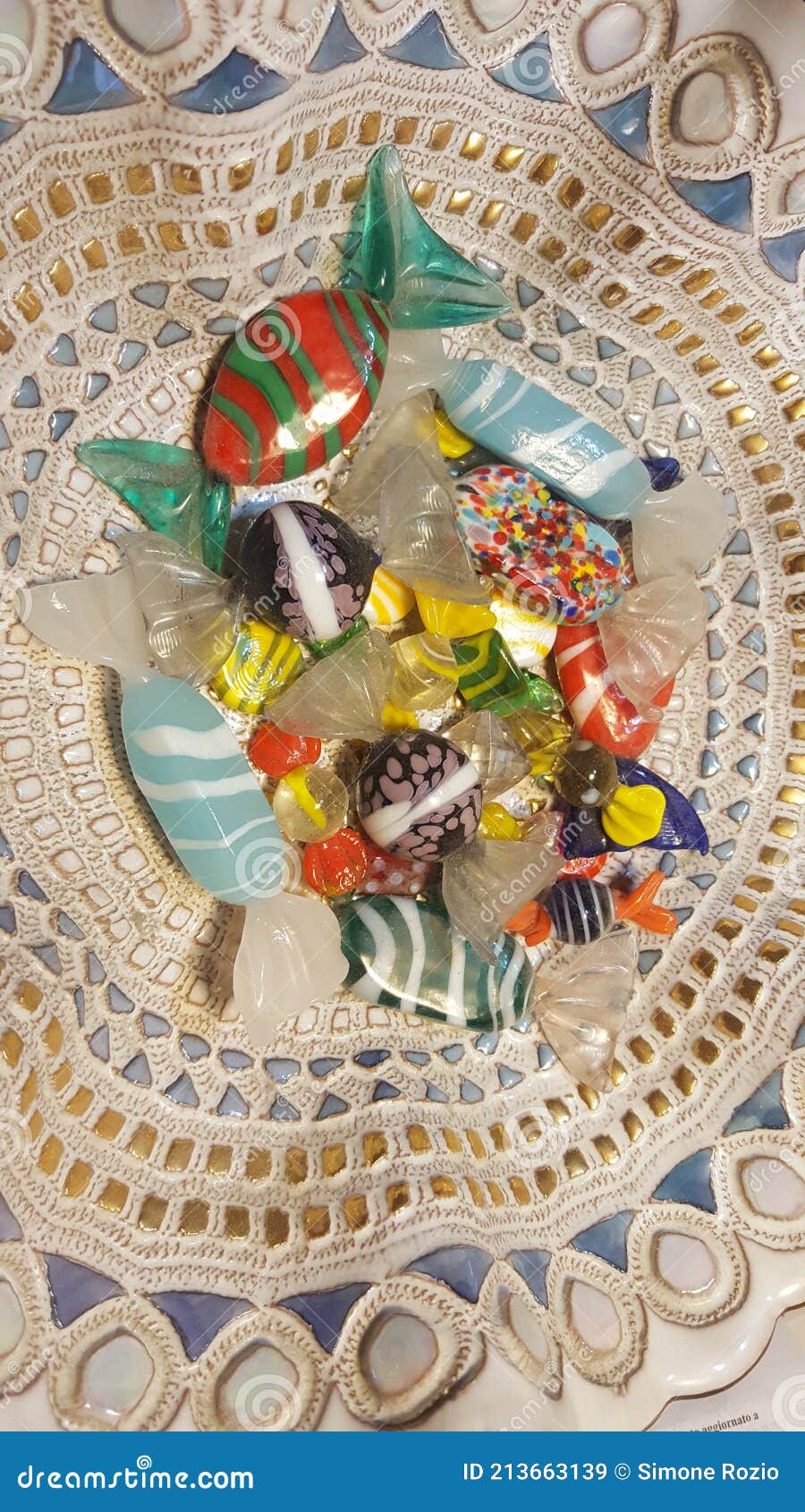 Candies On A Plate Stock Image | CartoonDealer.com #213663139
