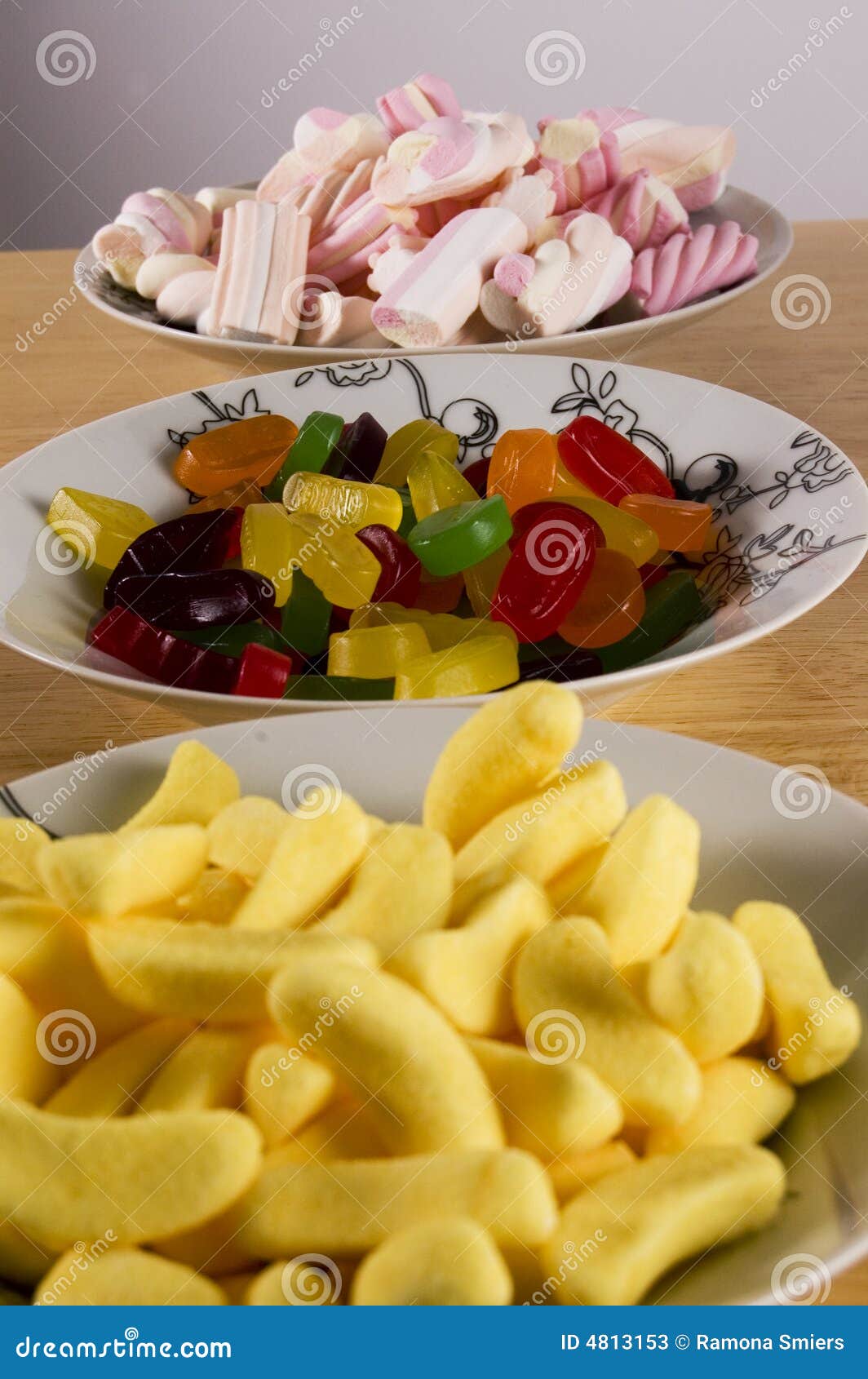 Candies on plates stock image. Image of party, sugar, pink - 4813153