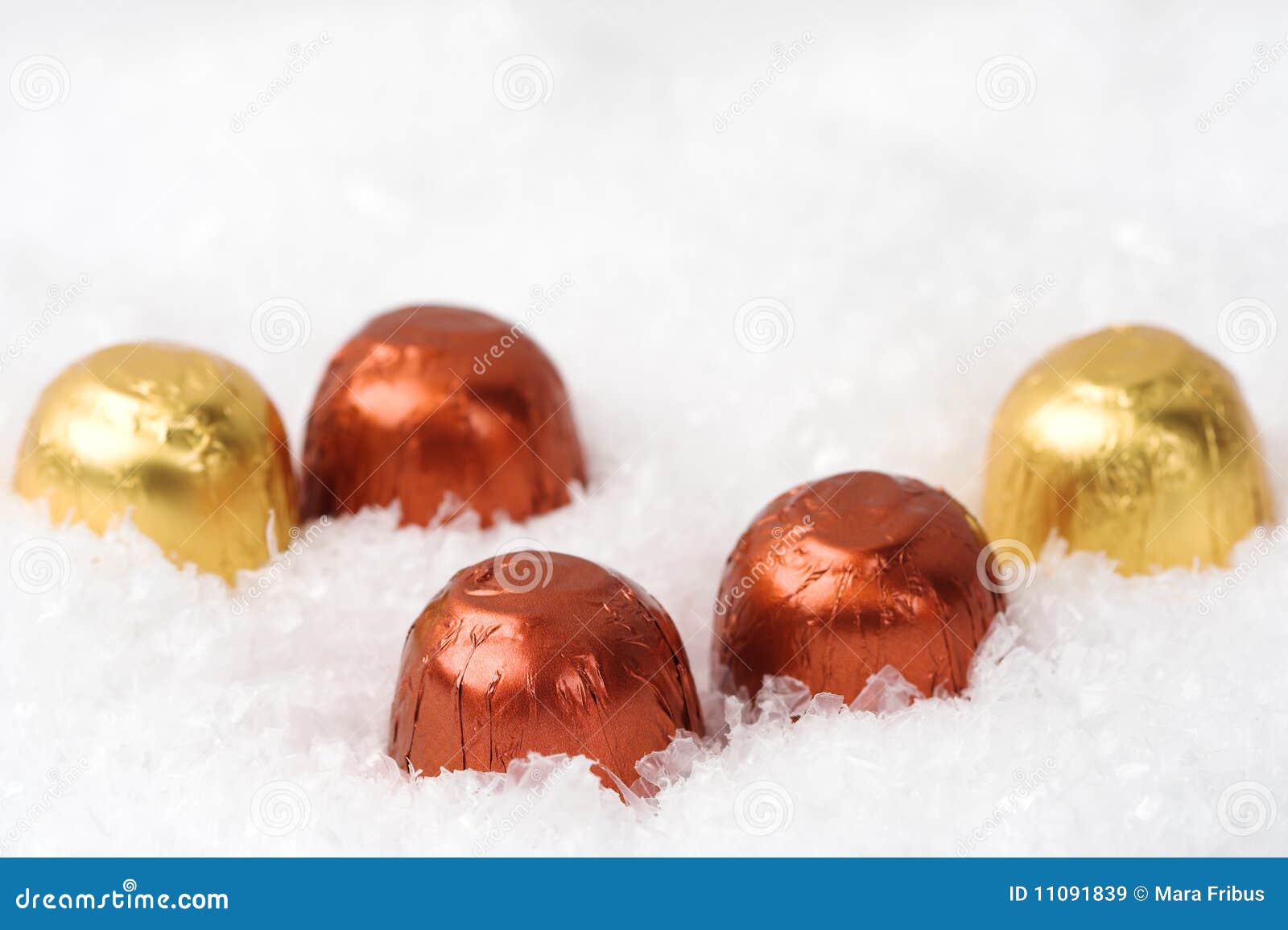 Candies in snow stock image. Image of holidays, xmas - 11091839