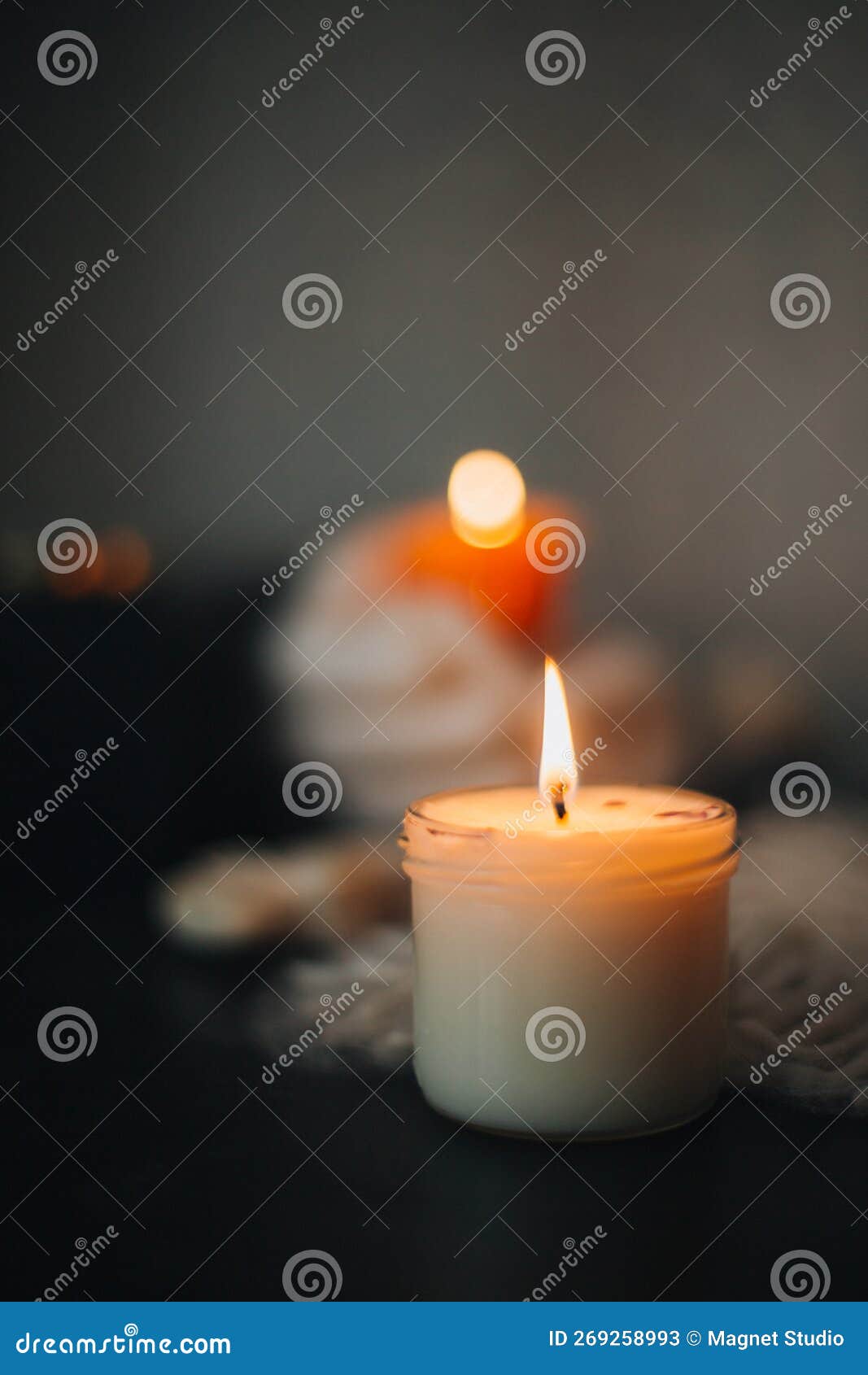 Candl fire dark light stock image. Image of screenshot - 269258993