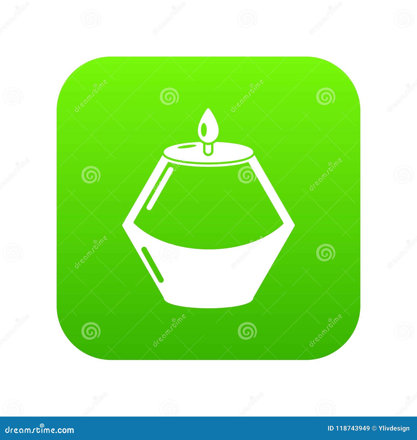 Candle Aromatic Icon, Simple Black Style Stock Vector - Illustration of ...