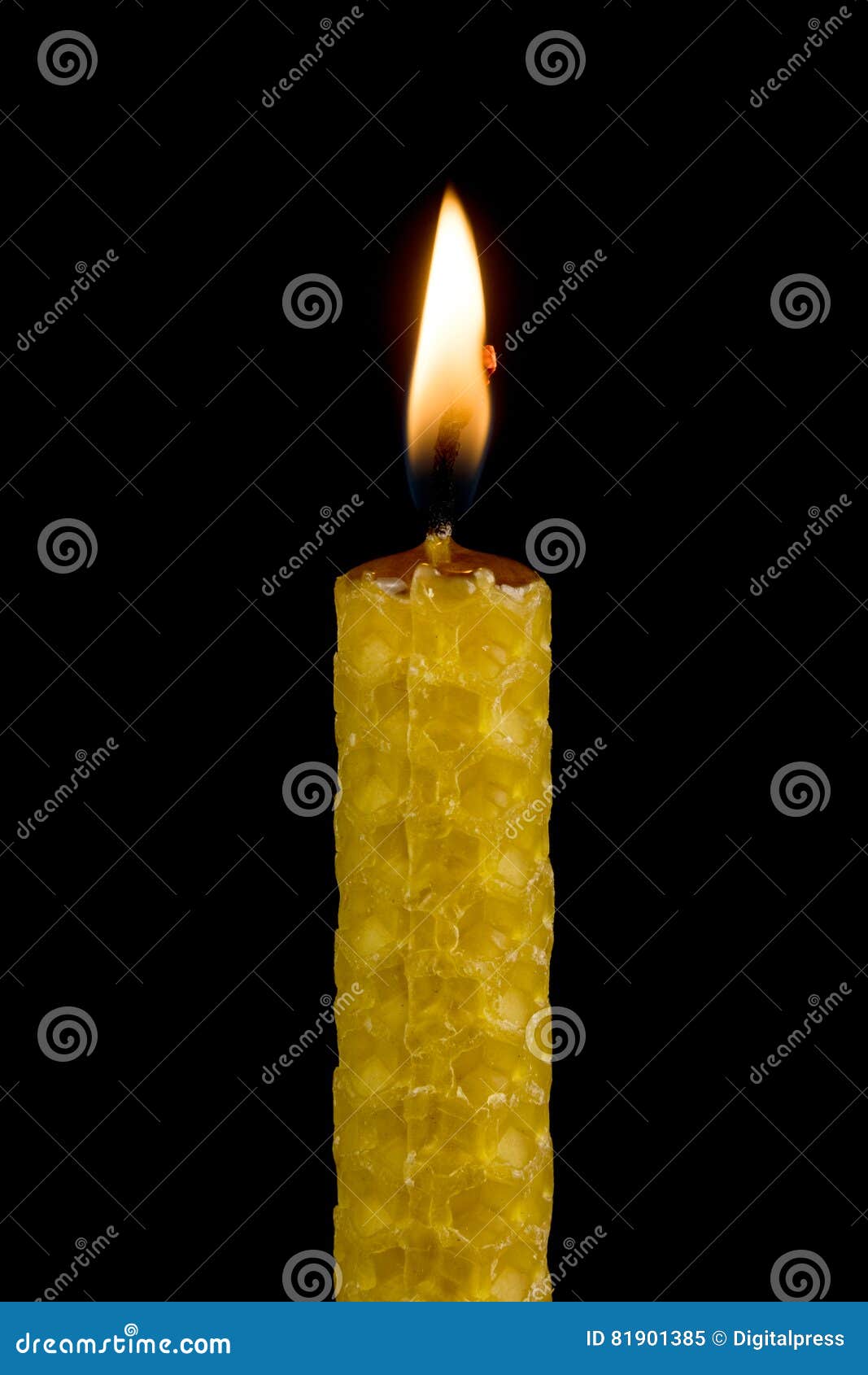 Candle Beeswax stock image. Image of celebration, vertical - 81901385