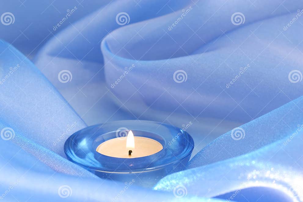 Candle on blue stock image. Image of candle, texture, soft - 931629