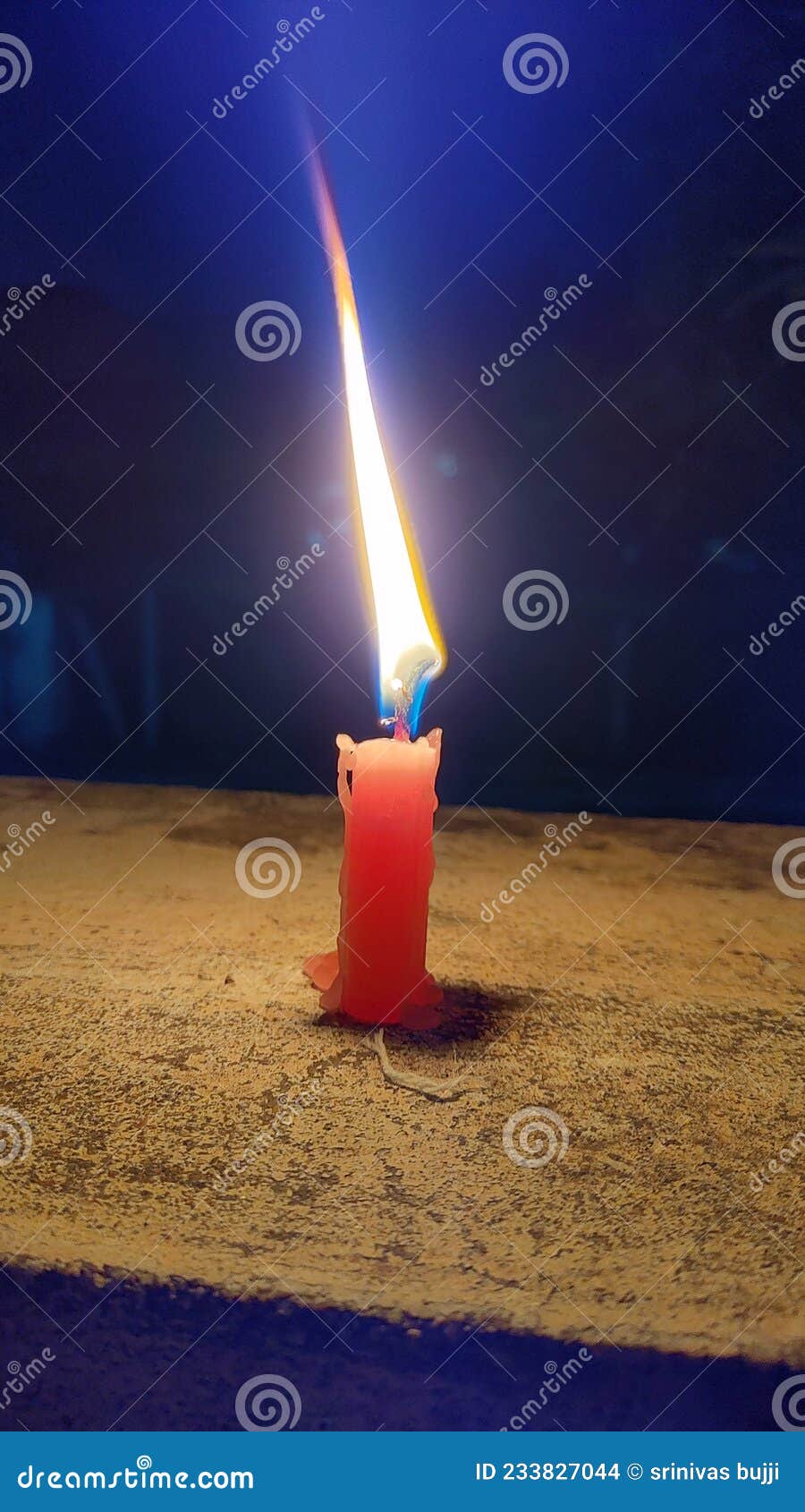 The Candle Bright Light in the Dark Night Stock Photo - Image of night ...