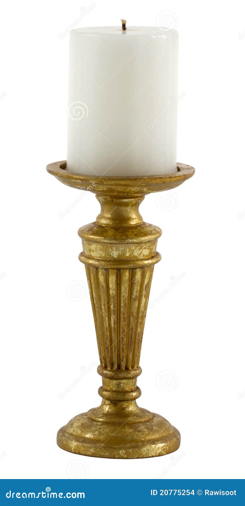 Candle in candlestick stock photo. Image of holder, vintage - 20775254