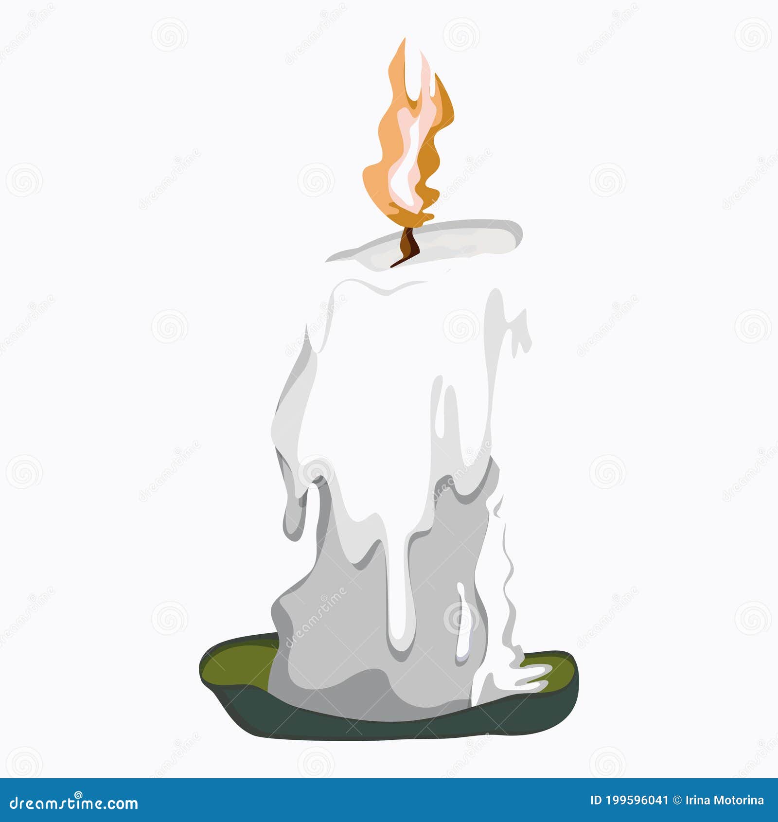 Candle cartoon stock vector. Illustration of church - 199596041