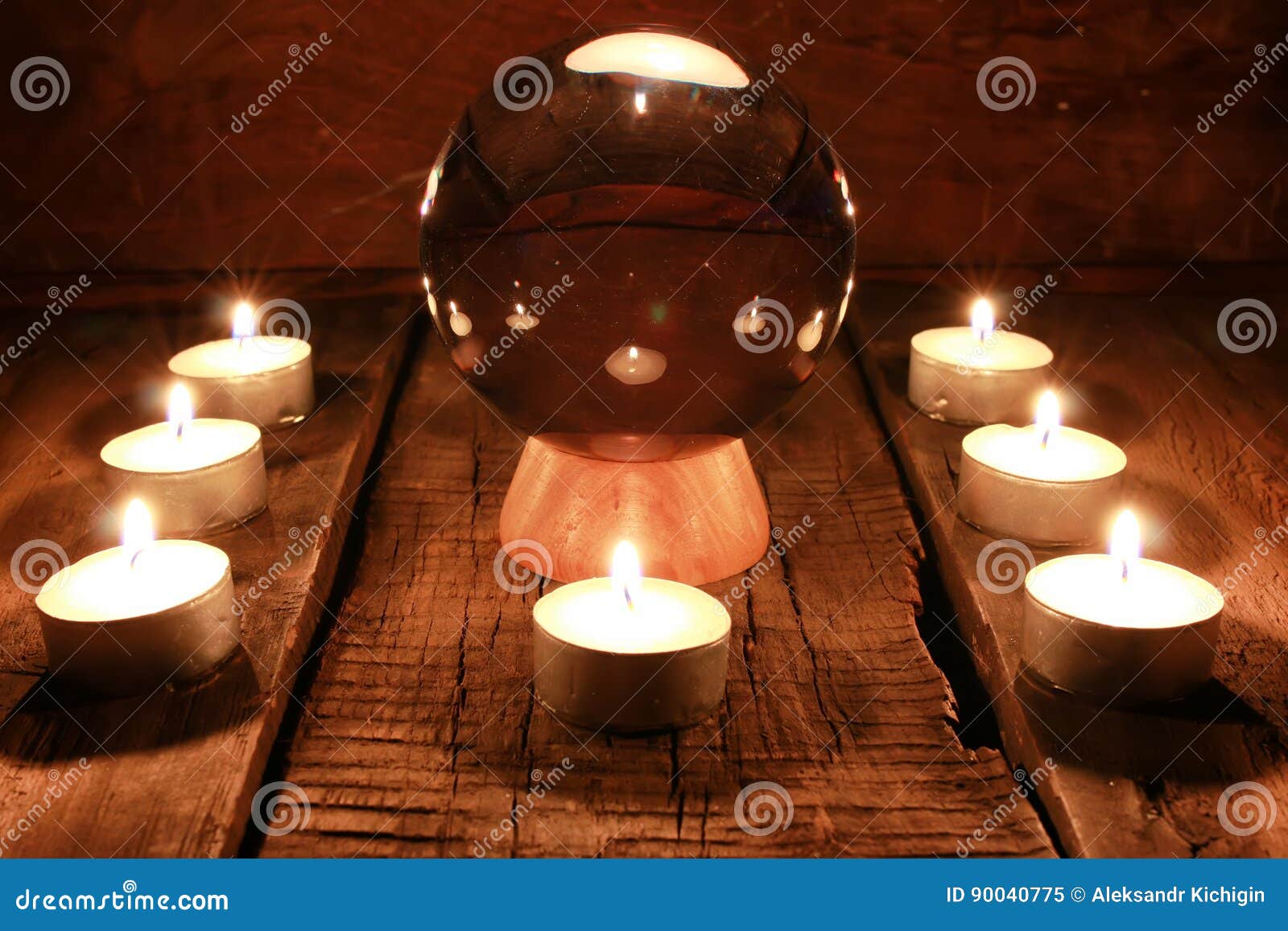 Candle Divination Tarot Cards Stock Image - Image of esoteric, fire ...