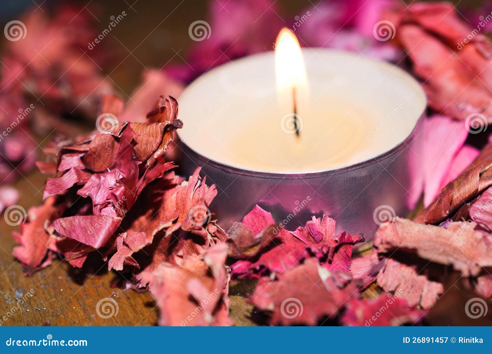 Candle with dry rose stock image. Image of abstract, light - 26891457