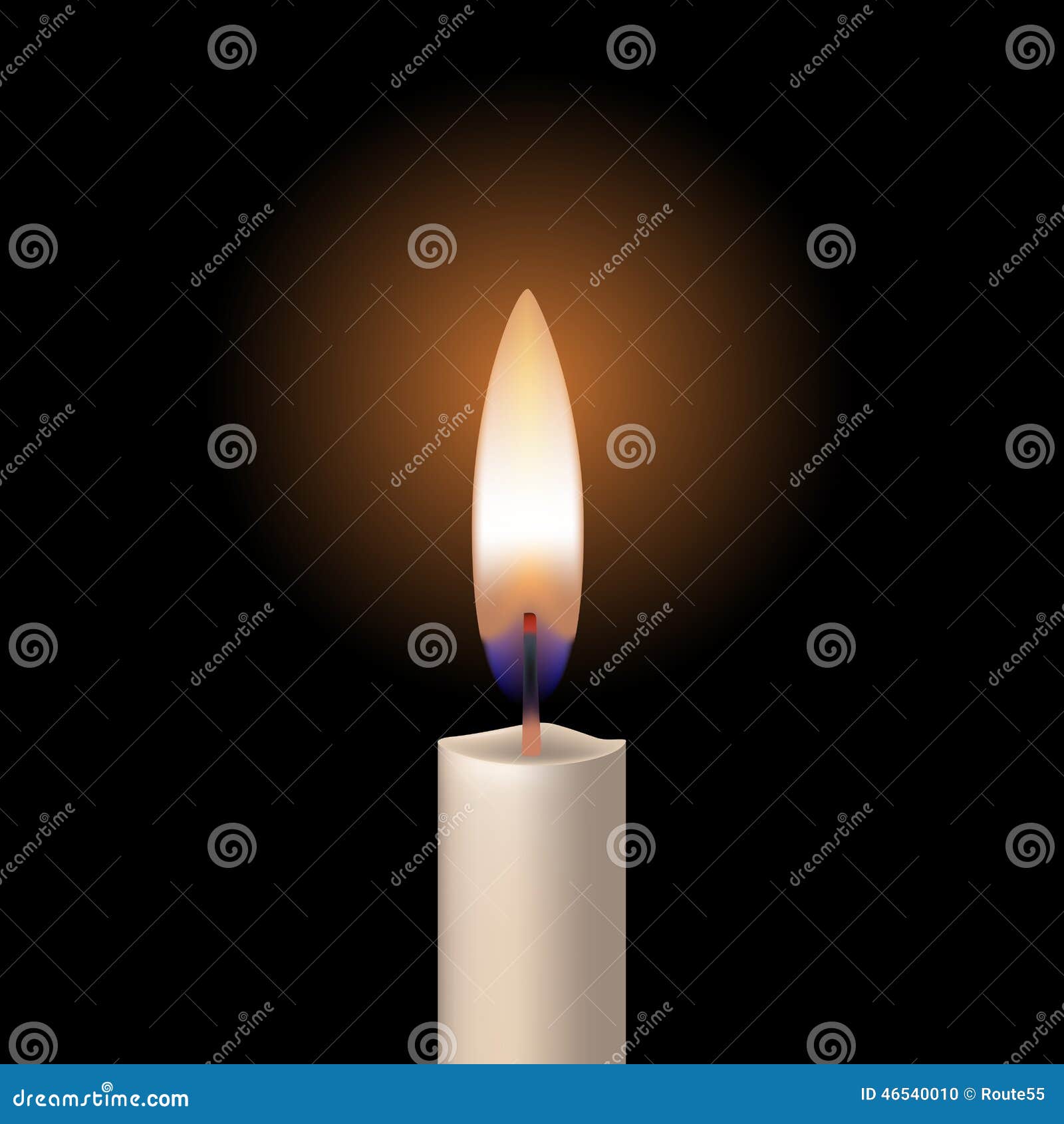 Candle flame stock vector. Illustration of background - 46540010