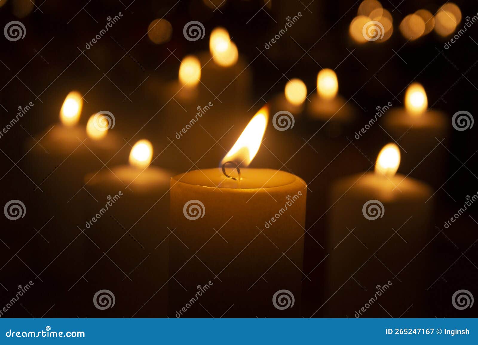 Candle Flame. Candles Set. Burning Candles in the Dark.Close-up Candle ... Candle Flame. Candles Set. Burning Candles in the Dark.Close-up Candle ...