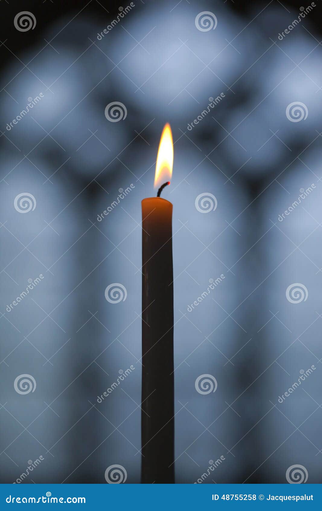 Candle stock photo. Image of wick, chapel, religion, light - 48755258