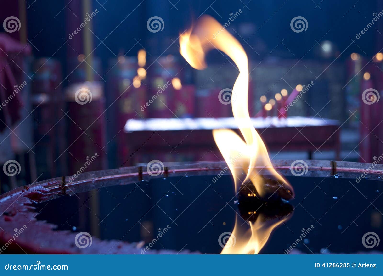 Candle Flames stock image. Image of flicker, burning - 41286285