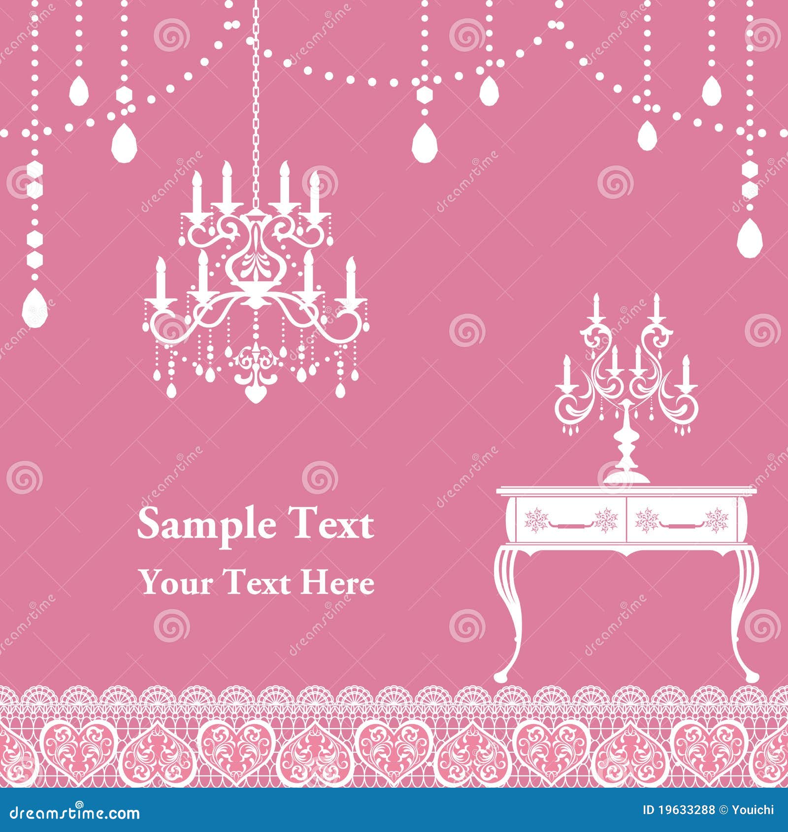 Candle frame stock vector. Illustration of cute, birth - 19633288