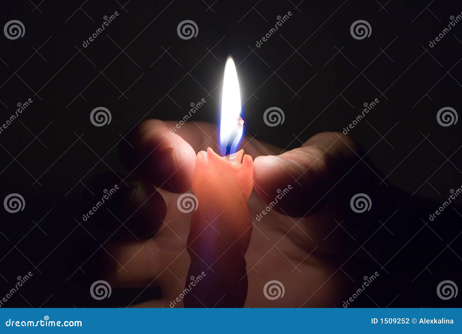 Candle in hand stock photo. Image of dark, church, hand - 1509252