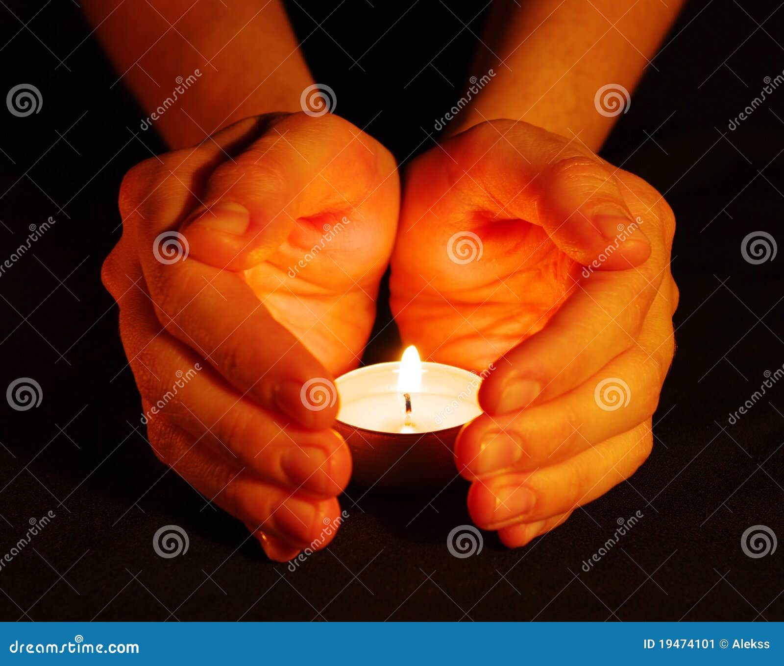 Candle in a hand stock image. Image of hold, black, fire - 19474101