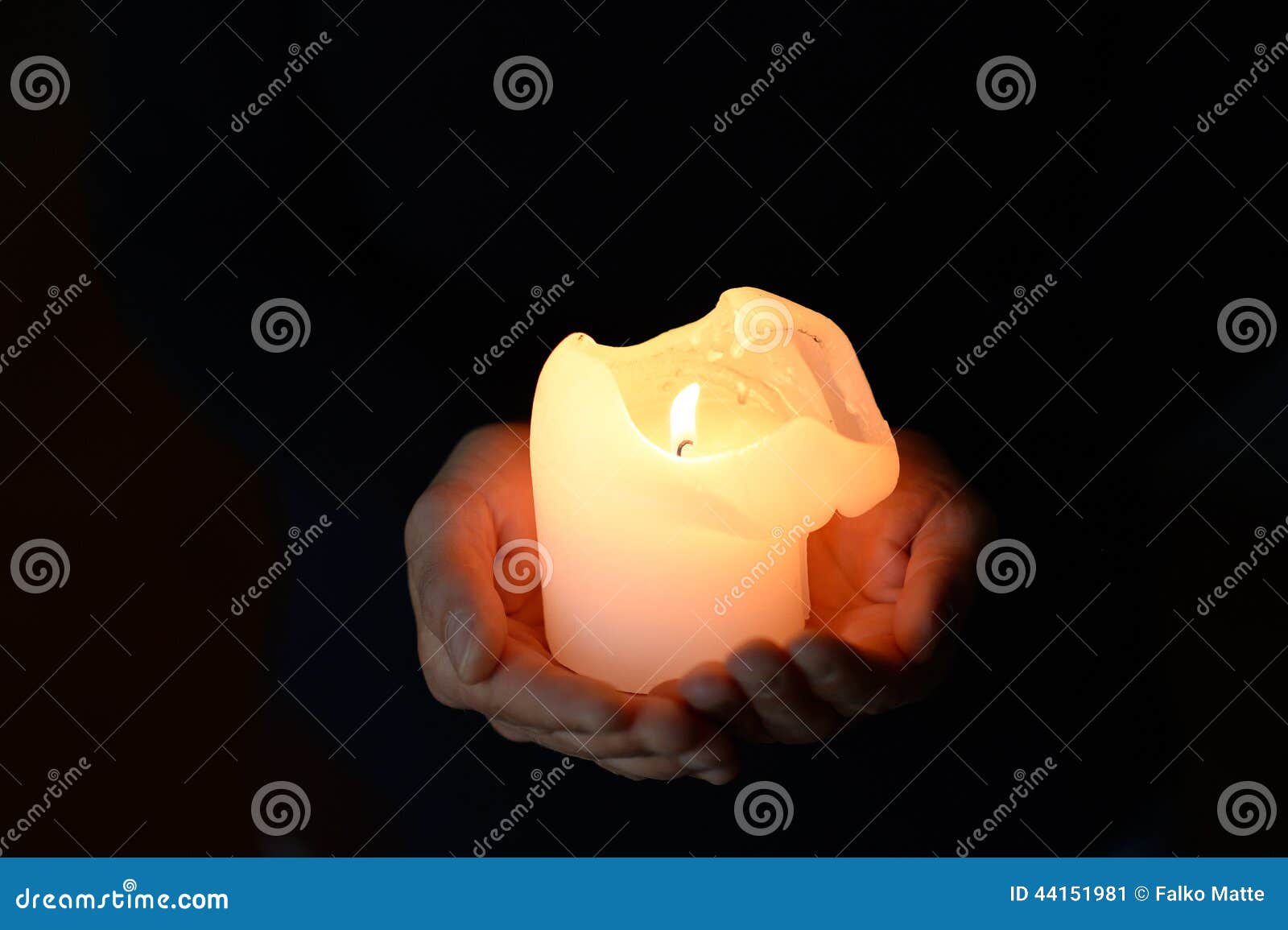 Candle and hands stock image. Image of flame, melting - 44151981