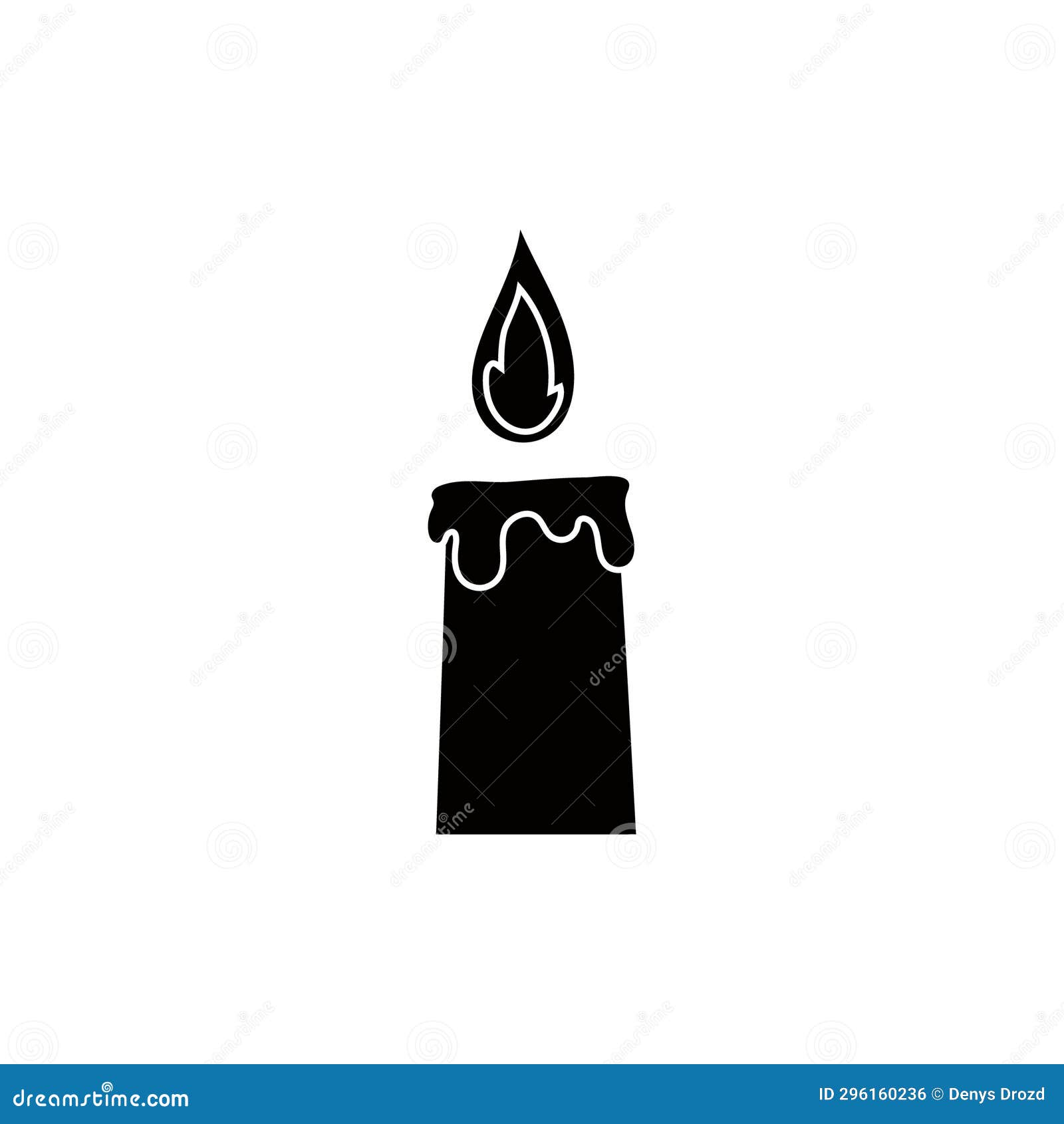 Candle Icon Vector. Lighting Illustration Sign. Suppository Symbol or ...
