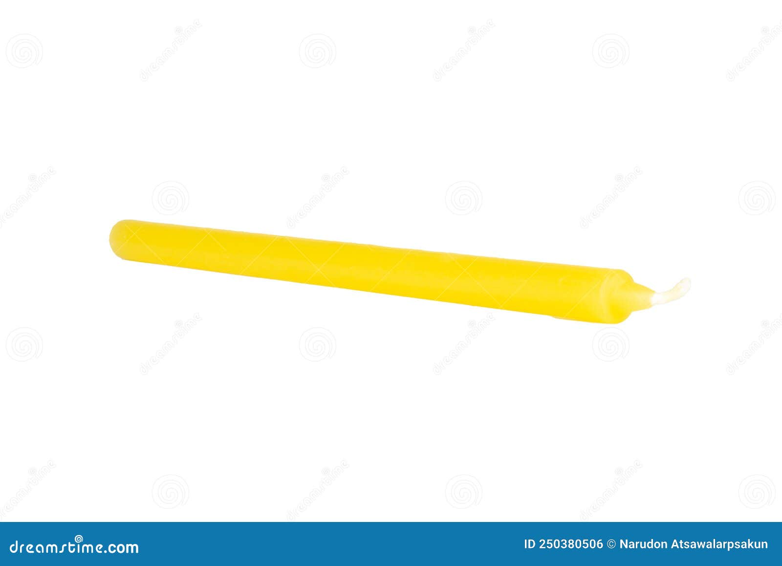 Candle Isolated on White Background Stock Photo - Image of bright ...