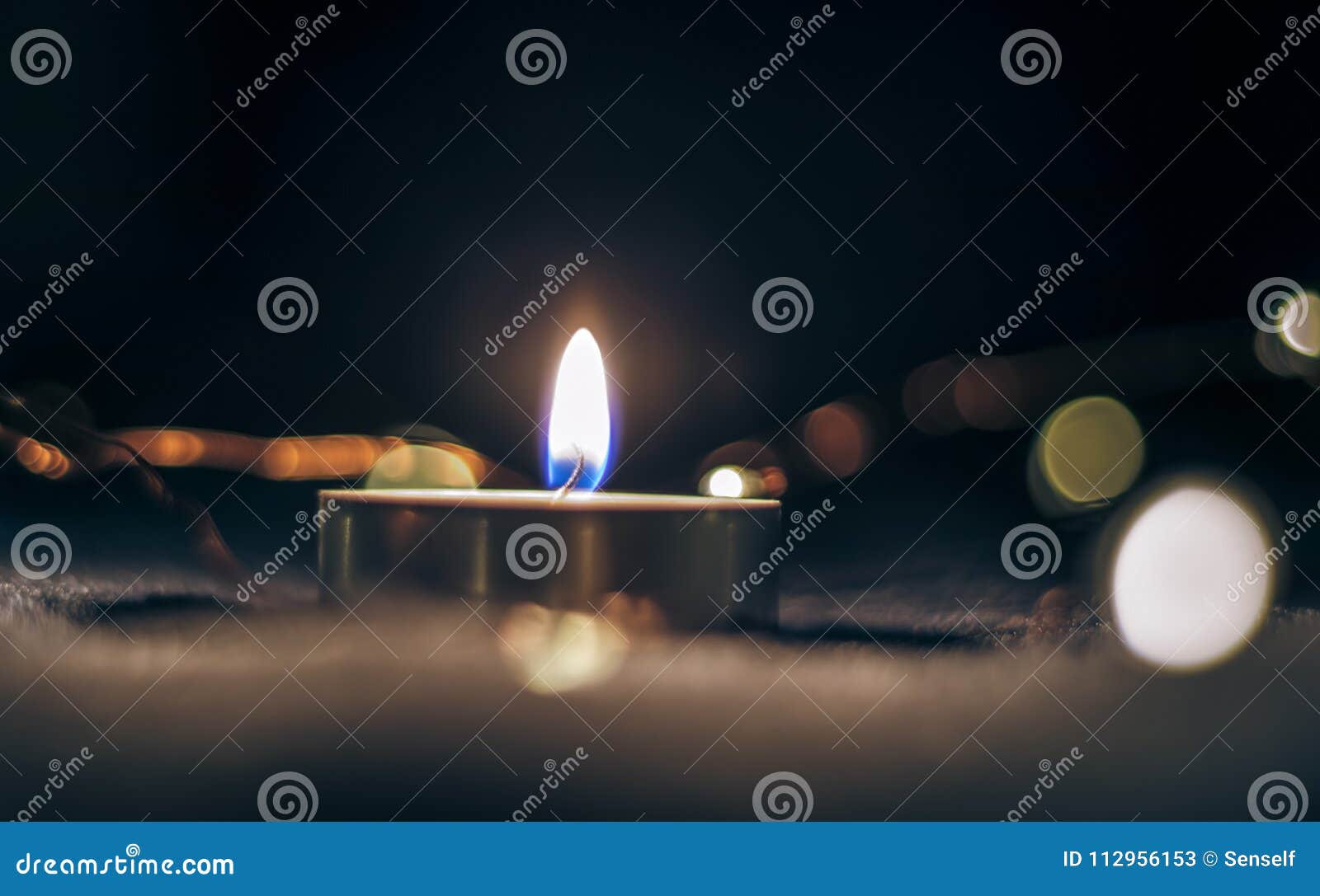 Candle light in the dark stock image. Image of decorated - 112956153