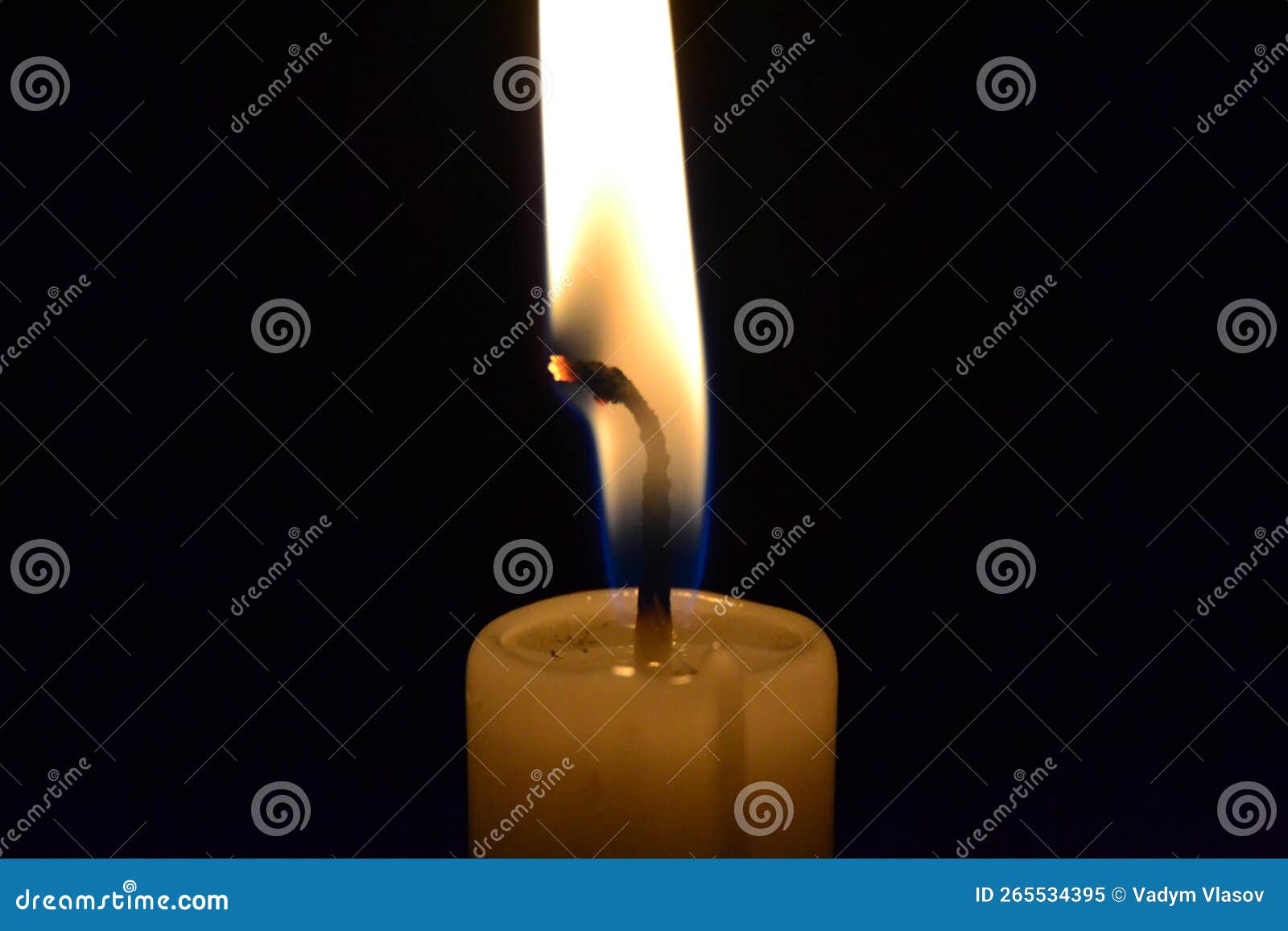 Candle, Candle Light in the Dark, Light. Day of Mourning Stock Image ...