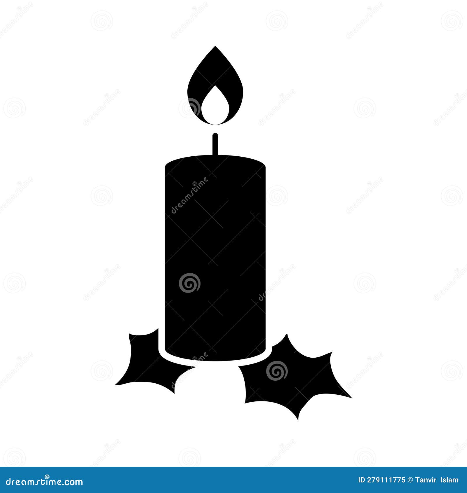 Candle Light Icon stock vector. Illustration of light - 279111775