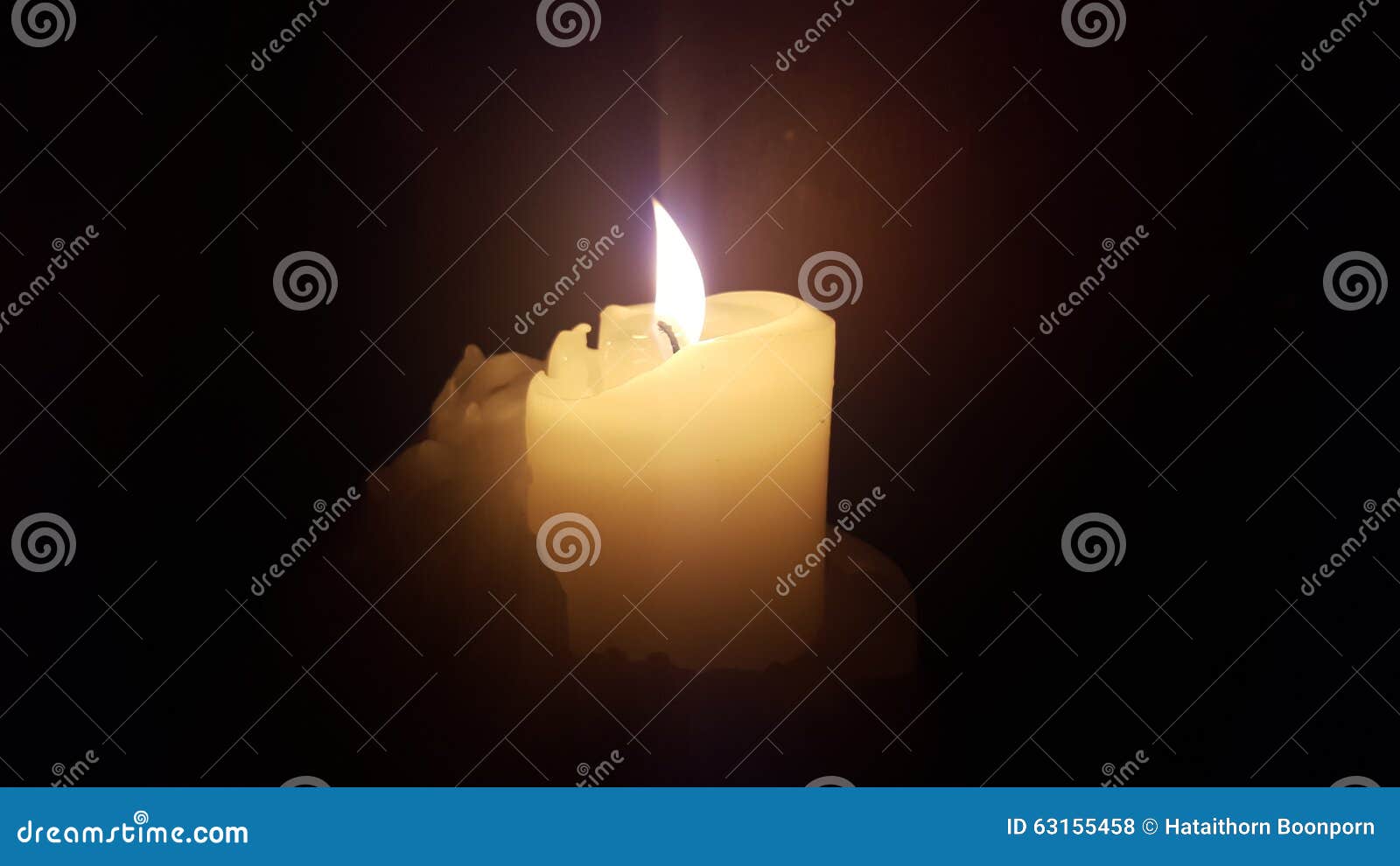 Candle Light in the Night stock photo. Image of enlighten - 63155458