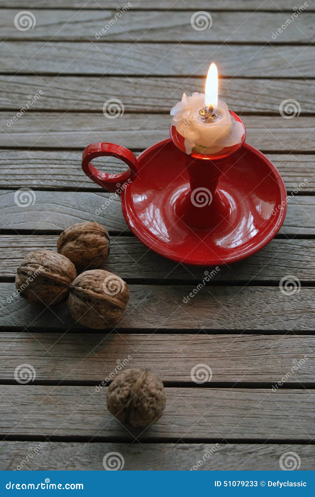 Candle Light with Nuts stock image. Image of glow, flambeau - 51079233