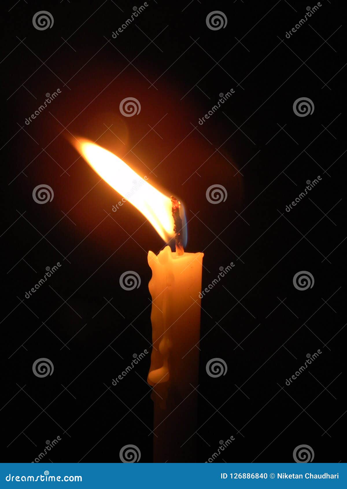 Candle stock photo. Image of candle, wind, fire, dream - 126886840