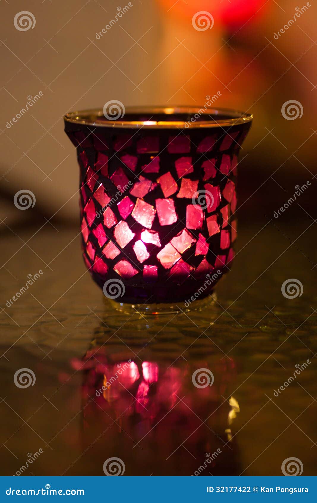Candle light on the table stock photo. Image of table - 32177422