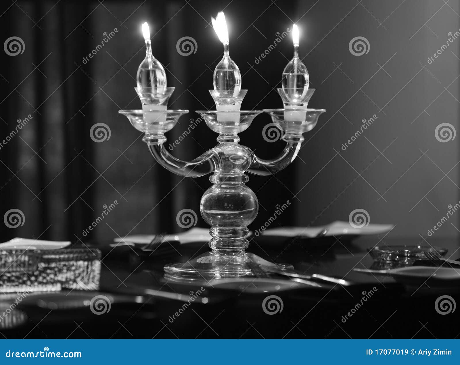 Candle lights on the table stock image. Image of celebration - 17077019