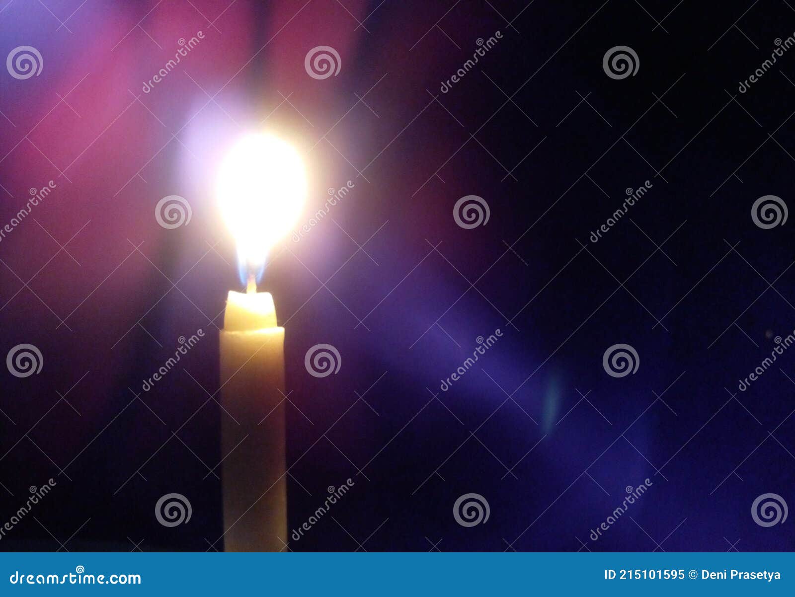 A Candle is Lit when the Lights Stock Image - Image of candlelight ...