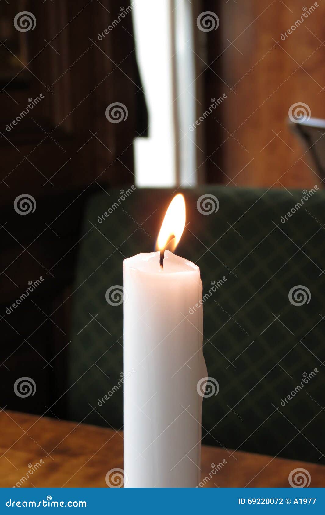 Candle Lit on a Restaurant Table Stock Photo - Image of dinner, happy ...